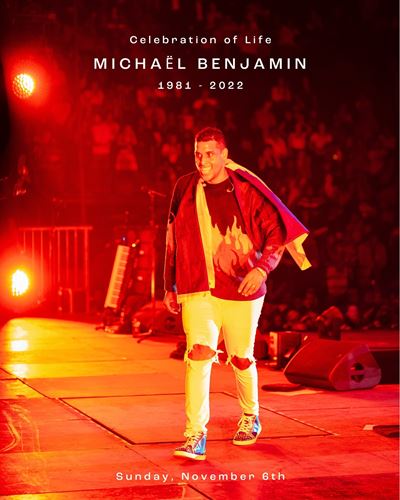 Michaël Benjamin Mikaben's life will be celebrated at the Miramar ...